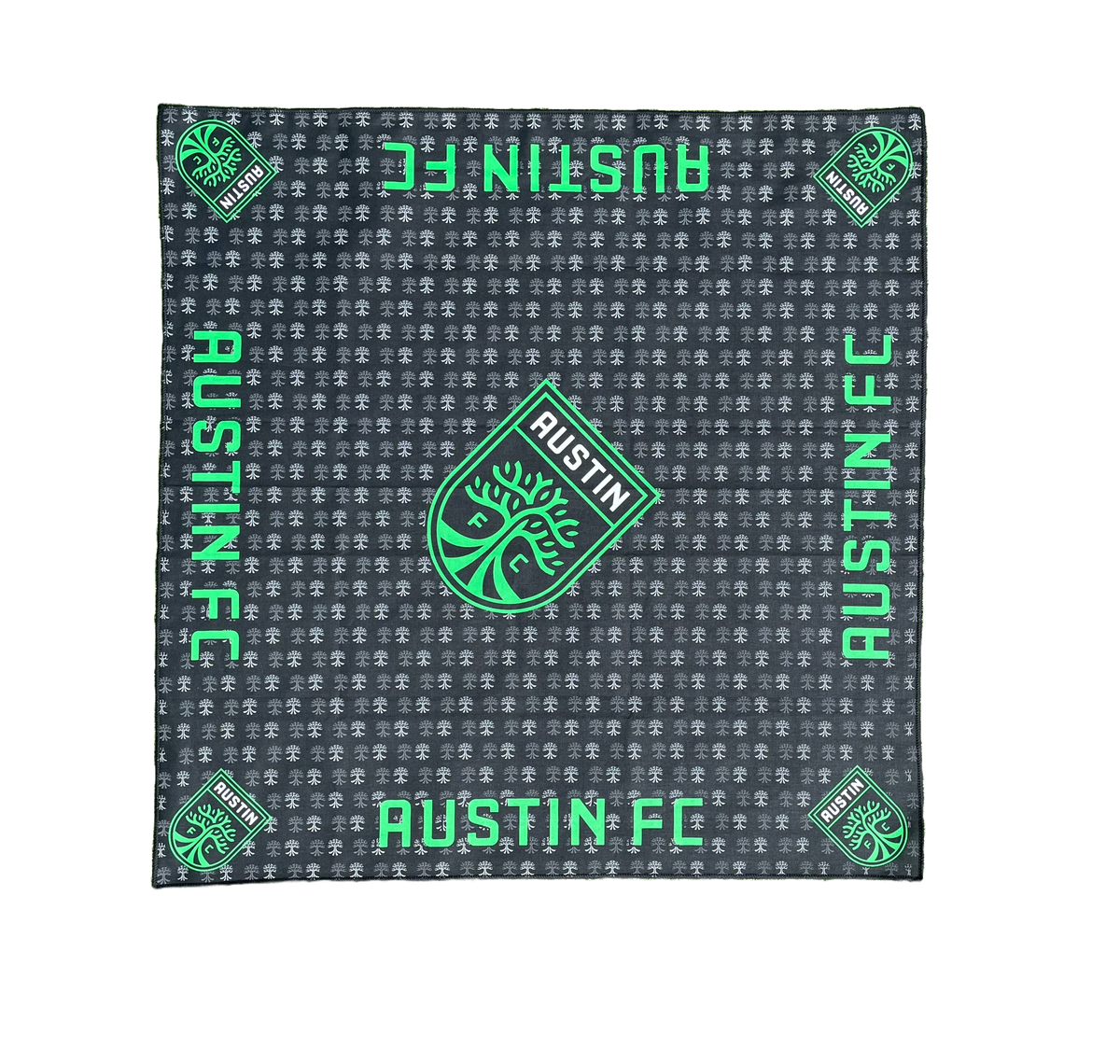 AUSTIN FC BANDANA MICRO SCATTER LOGO BLACK – The Verde Van