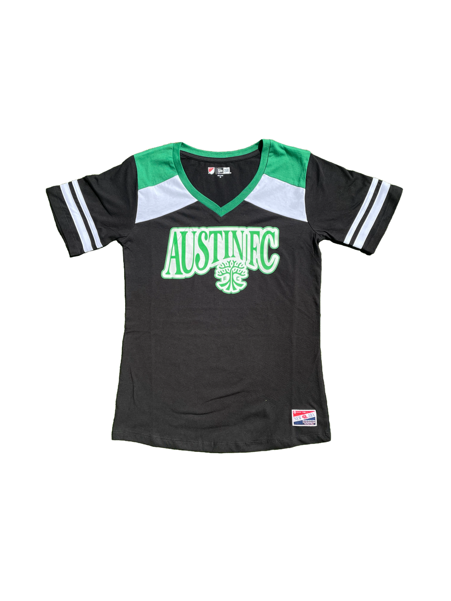 AUSTIN FC WMS V-NECK INSERTS AND STRIPES – The Verde Van