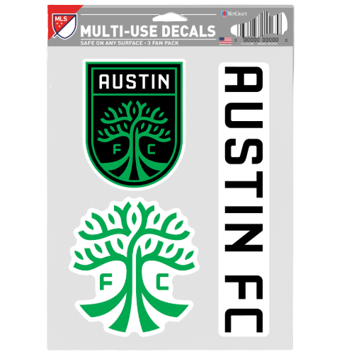 AUSTIN FC 3 DECAL FAN PACK – The Verde Van