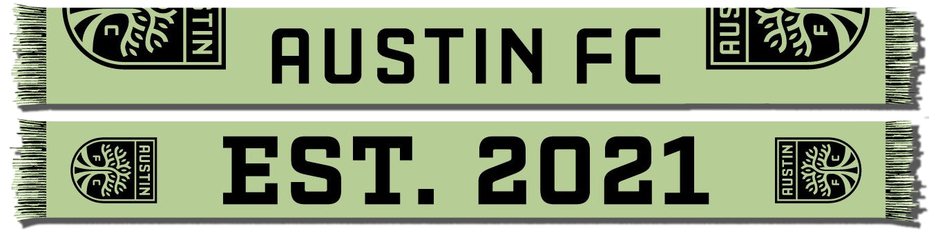 AUSTIN FC MINT SPLIT CREST SCARF – The Verde Van